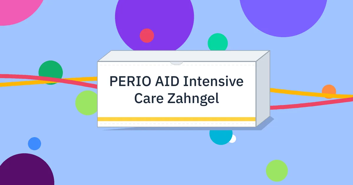 Symbolbild: Packung mit der Aufschrift PERIO AID Intensive Care Zahngel (PZN 11877812) – Verfügbarkeit und Bezug in Apotheken in Frankfurt am Main