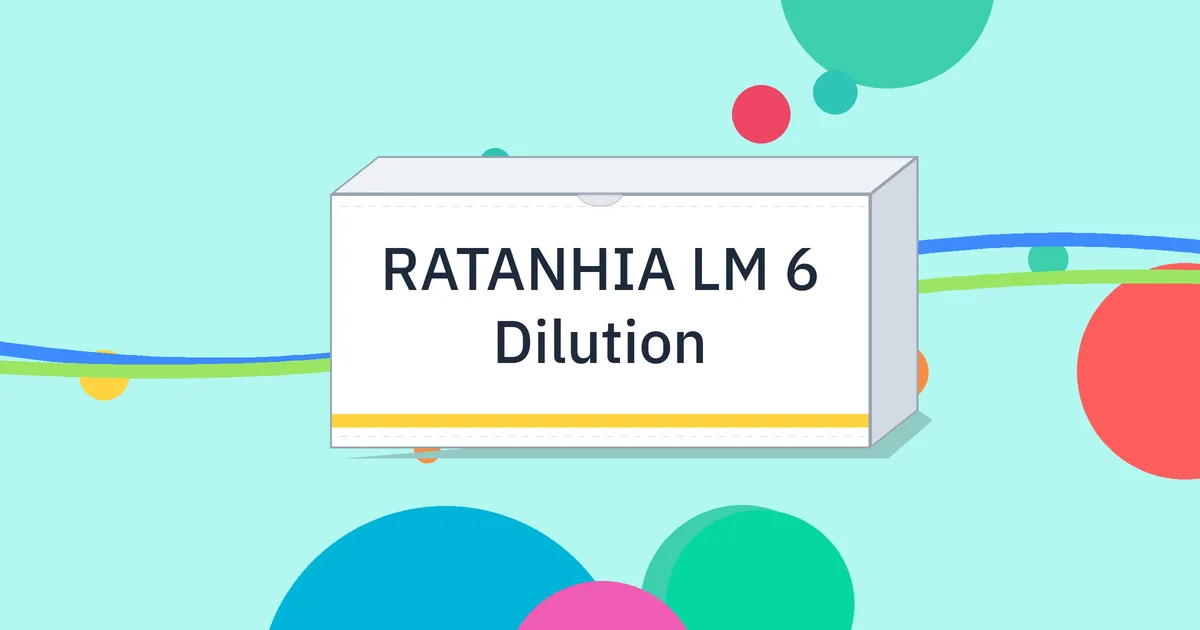 Symbolbild: Packung mit der Aufschrift RATANHIA LM 6 Dilution (PZN 13677715) – Verfügbarkeit und Bezug in Apotheken in Frankfurt am Main