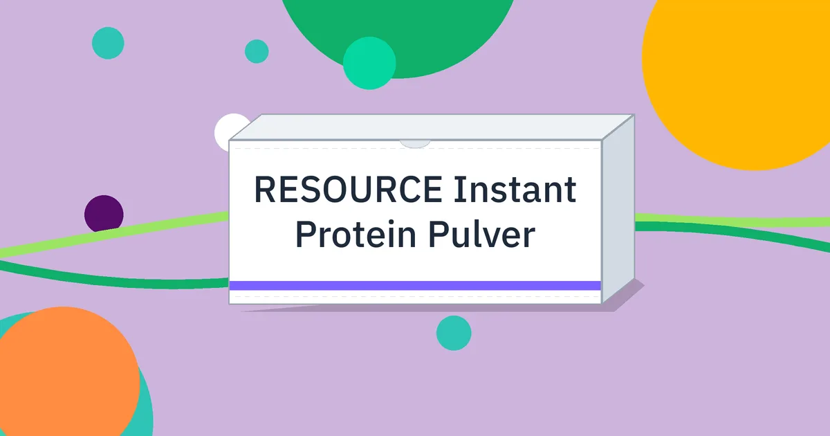 Symbolbild: Packung mit der Aufschrift RESOURCE Instant Protein Pulver (PZN 11847030) – Verfügbarkeit und Bezug in Apotheken in Frankfurt am Main