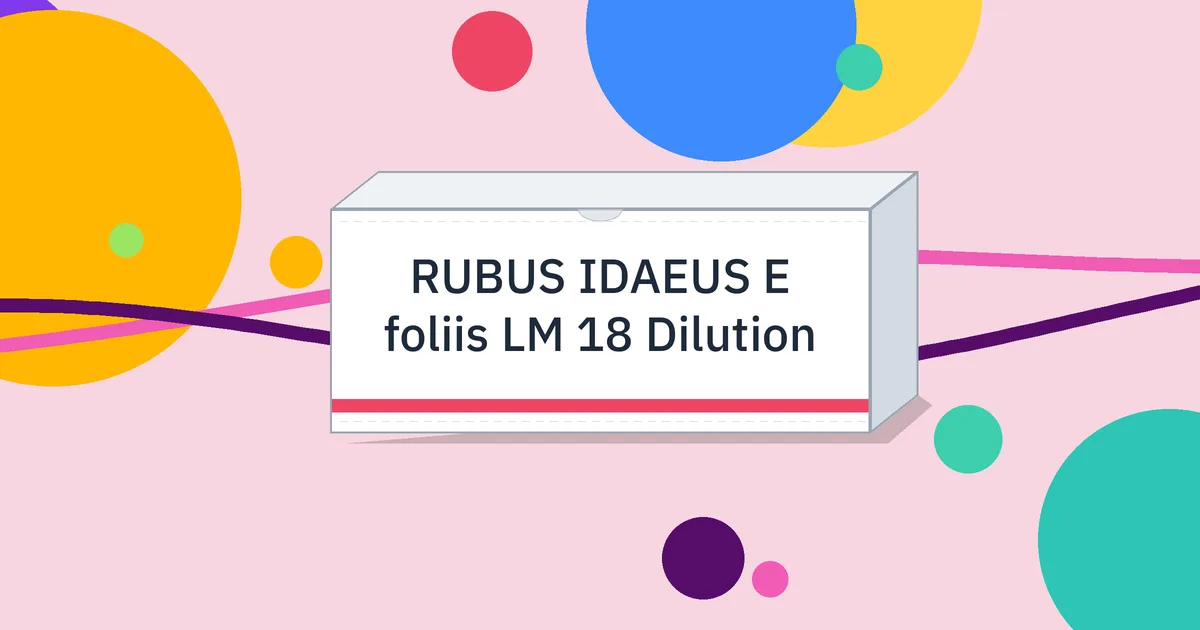 Symbolbild: Packung mit der Aufschrift RUBUS IDAEUS E foliis LM 18 Dilution (PZN 13681763) – Verfügbarkeit und Bezug in Apotheken in Frankfurt am Main