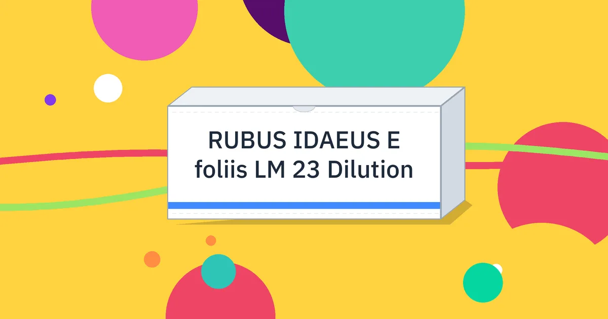 Symbolbild: Packung mit der Aufschrift RUBUS IDAEUS E foliis LM 23 Dilution (PZN 13681912) – Verfügbarkeit und Bezug in Apotheken in Frankfurt am Main