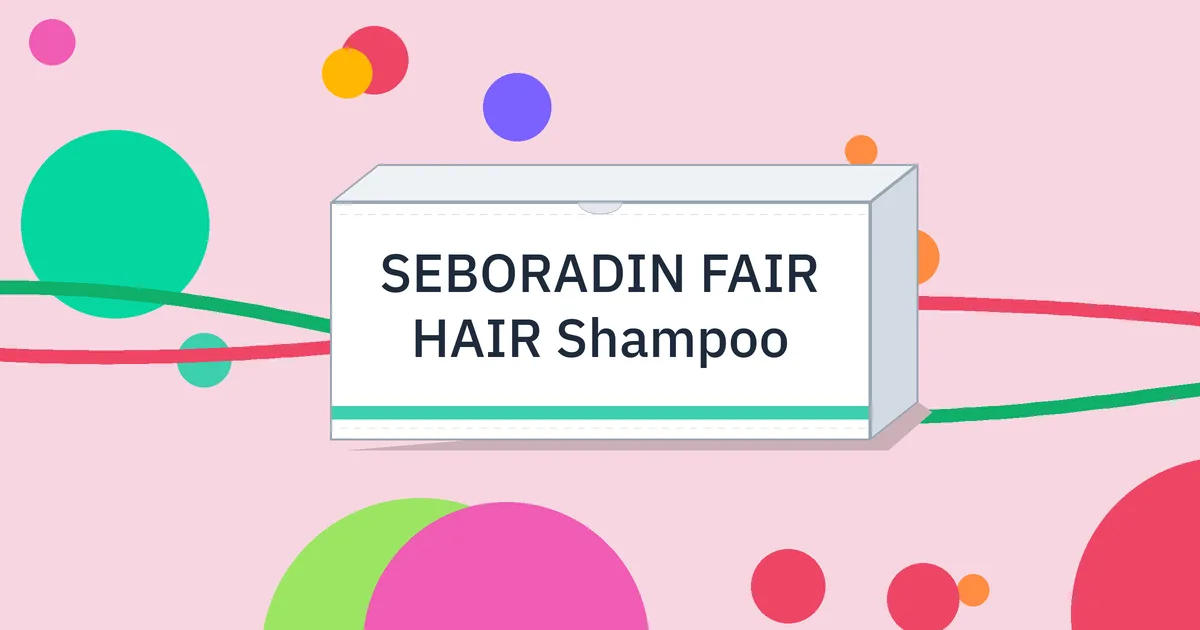 Symbolbild: Packung mit der Aufschrift SEBORADIN FAIR HAIR Shampoo (PZN 18402839) – Verfügbarkeit und Bezug in Apotheken in Frankfurt am Main
