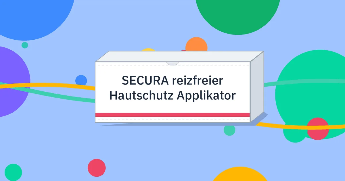 Symbolbild: Packung mit der Aufschrift SECURA reizfreier Hautschutz Applikator (PZN 19975359) – Verfügbarkeit und Bezug in Apotheken in Frankfurt am Main