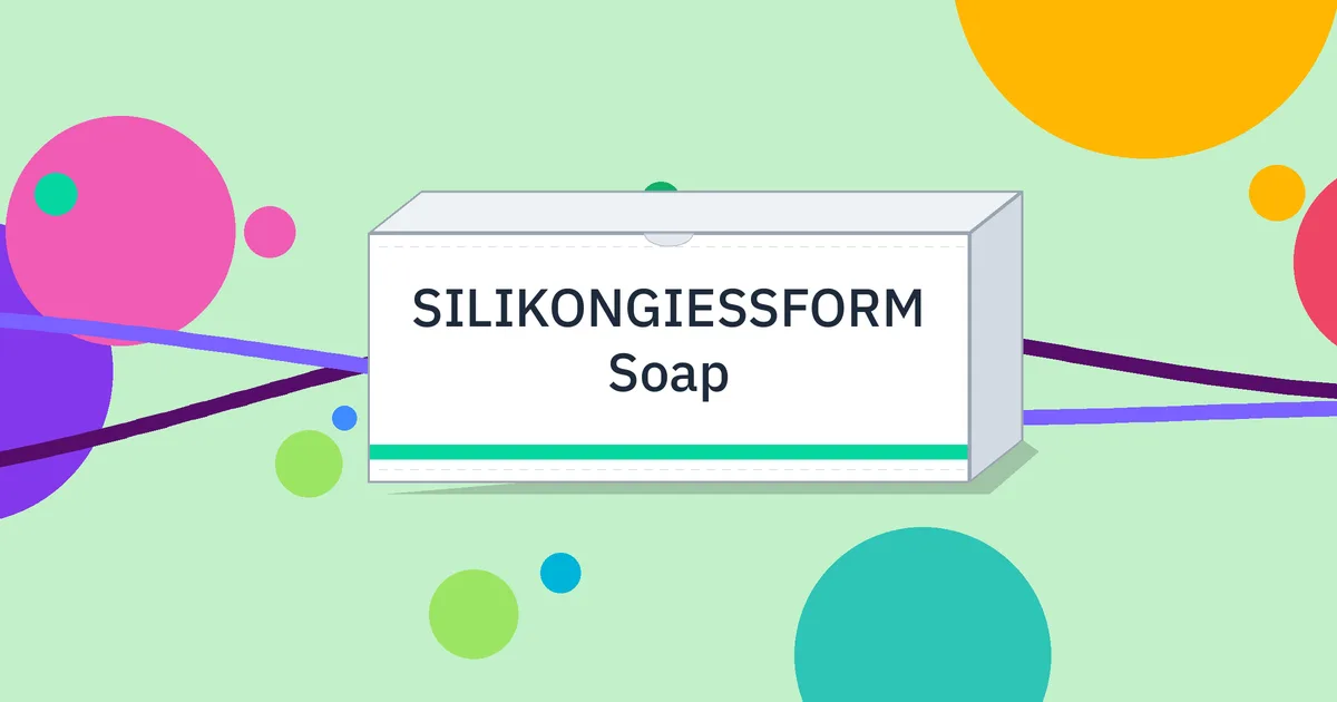 Symbolbild: Packung mit der Aufschrift SILIKONGIESSFORM Soap (PZN 17180503) – Verfügbarkeit und Bezug in Apotheken in Frankfurt am Main