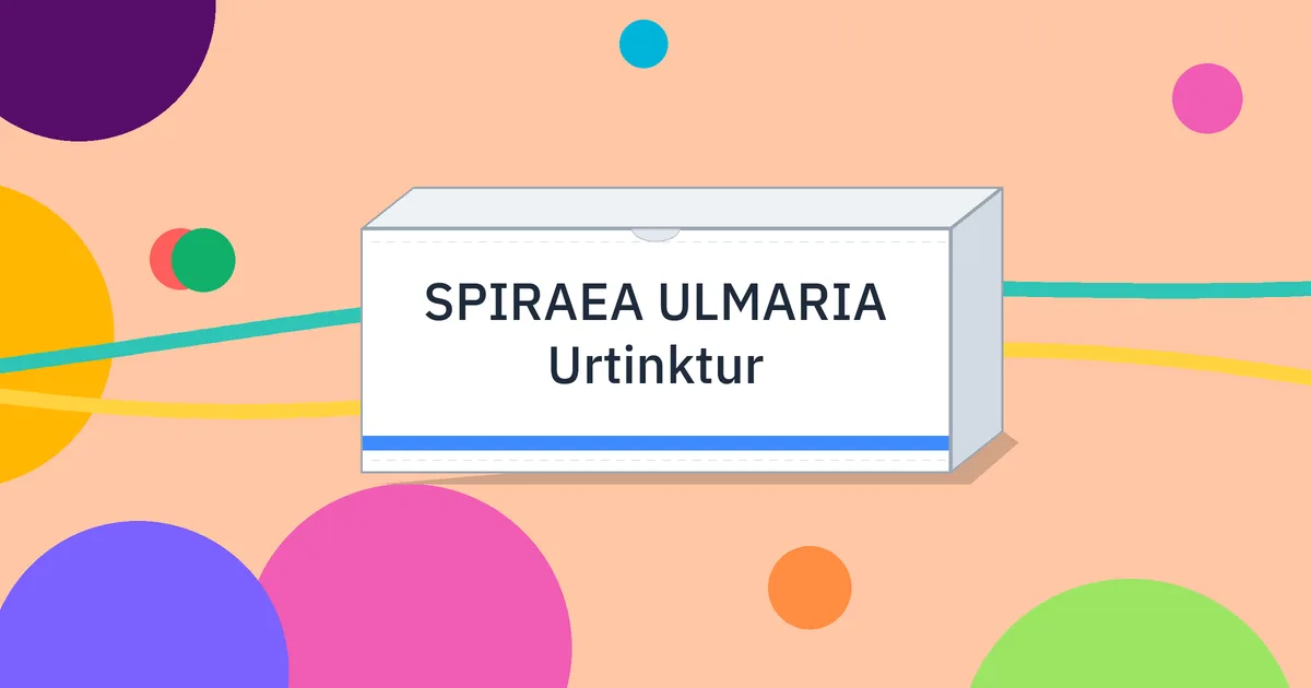 Symbolbild: Packung mit der Aufschrift SPIRAEA ULMARIA Urtinktur (PZN 02124309) – Verfügbarkeit und Bezug in Apotheken in Frankfurt am Main
