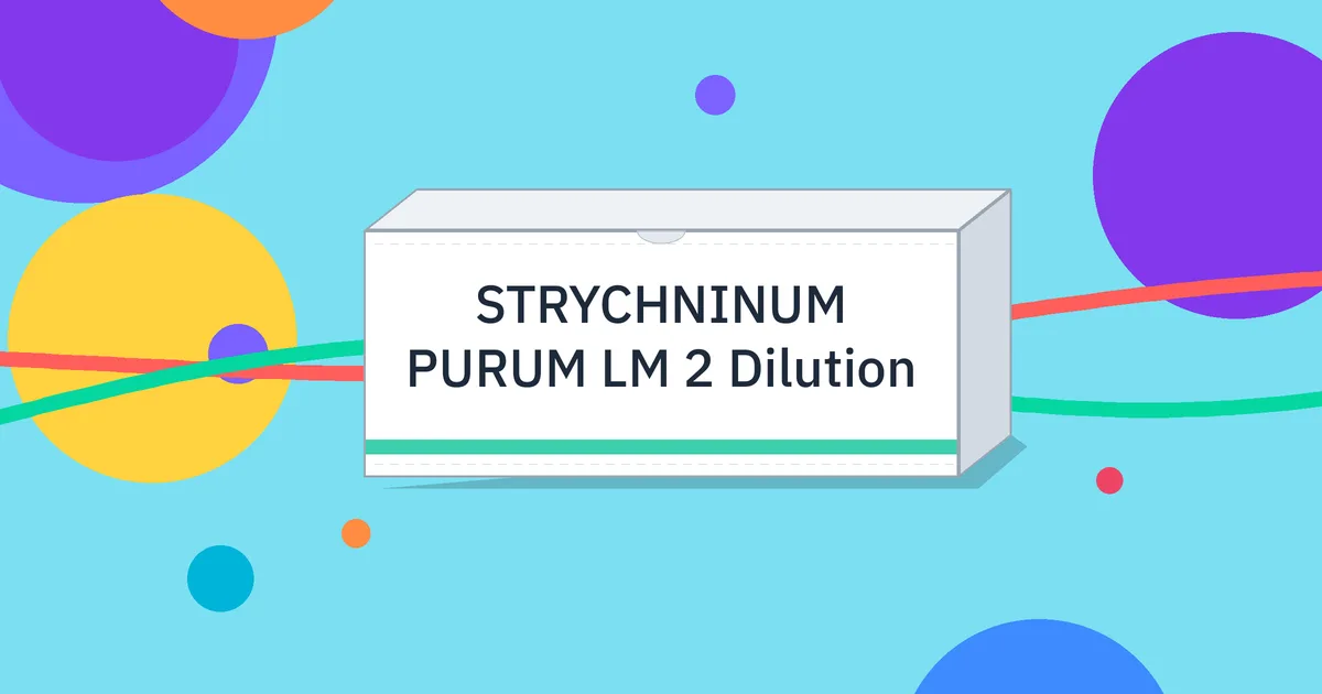 Symbolbild: Packung mit der Aufschrift STRYCHNINUM PURUM LM 2 Dilution (PZN 13207524) – Verfügbarkeit und Bezug in Apotheken in Frankfurt am Main