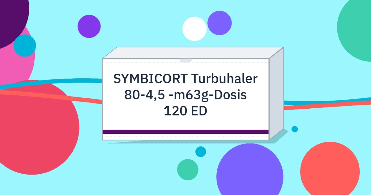 Symbolbild: Packung mit der Aufschrift SYMBICORT Turbuhaler 80-4,5 -m63g-Dosis 120 ED (PZN 09166966) – Verfügbarkeit und Bezug in Apotheken in Frankfurt am Main