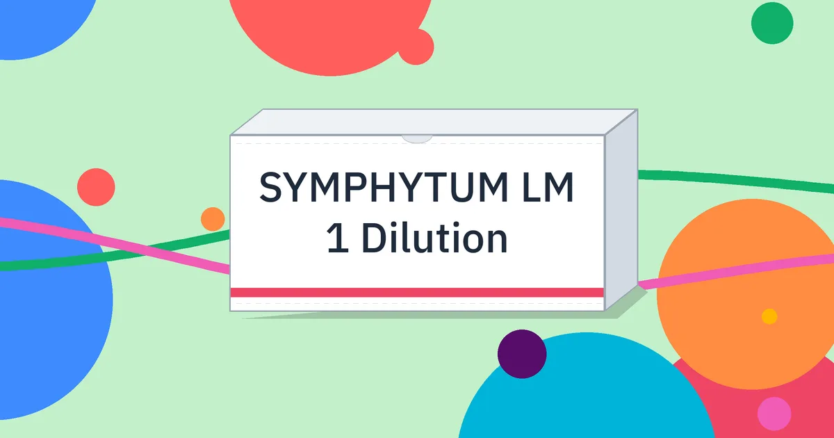 Symbolbild: Packung mit der Aufschrift SYMPHYTUM LM 1 Dilution (PZN 13211589) – Verfügbarkeit und Bezug in Apotheken in Frankfurt am Main