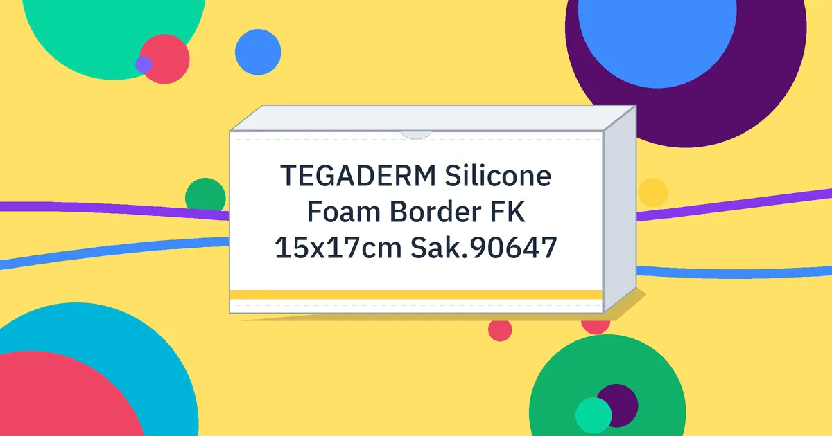 Symbolbild: Packung mit der Aufschrift TEGADERM Silicone Foam Border FK 15x17cm Sak.90647 (PZN 13229158) – Verfügbarkeit und Bezug in Apotheken in Frankfurt am Main