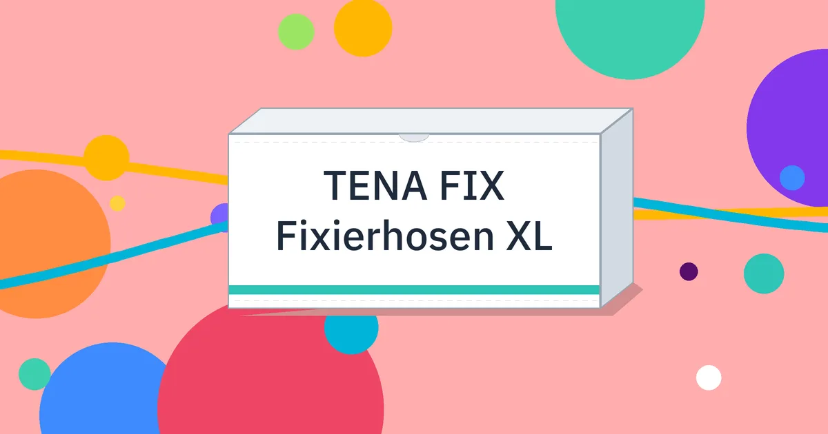 Symbolbild: Packung mit der Aufschrift TENA FIX Fixierhosen XL (PZN 09469000) – Verfügbarkeit und Bezug in Apotheken in Frankfurt am Main