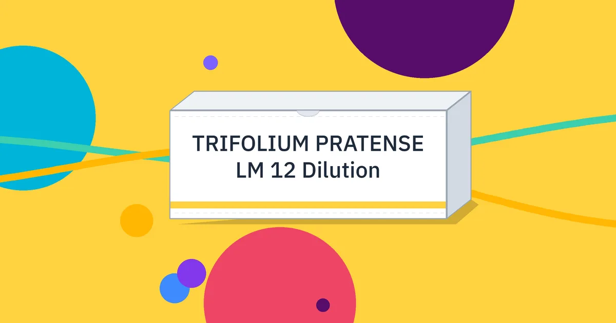 Symbolbild: Packung mit der Aufschrift TRIFOLIUM PRATENSE LM 12 Dilution (PZN 13226668) – Verfügbarkeit und Bezug in Apotheken in Frankfurt am Main