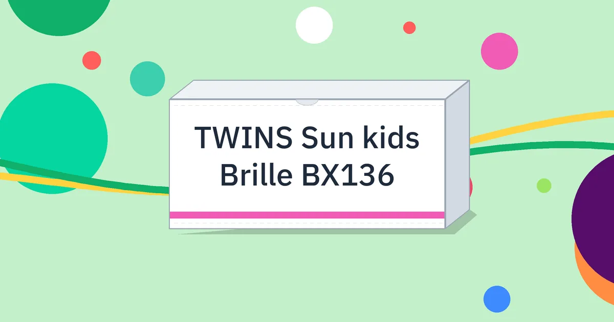 Symbolbild: Packung mit der Aufschrift TWINS Sun kids Brille BX136 (PZN 13344913) – Verfügbarkeit und Bezug in Apotheken in Frankfurt am Main