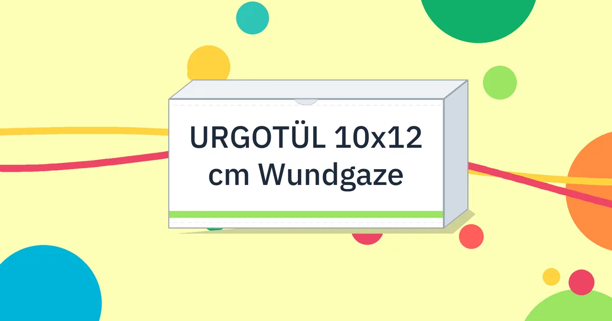 Symbolbild: Packung mit der Aufschrift URGOTÜL 10x12 cm Wundgaze (PZN 19861934) – Verfügbarkeit und Bezug in Apotheken in Frankfurt am Main