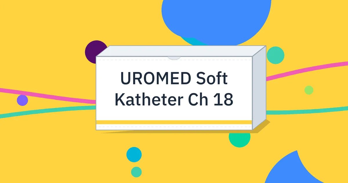 Symbolbild: Packung mit der Aufschrift UROMED Soft Katheter Ch 18 (PZN 04985062) – Verfügbarkeit und Bezug in Apotheken in Frankfurt am Main