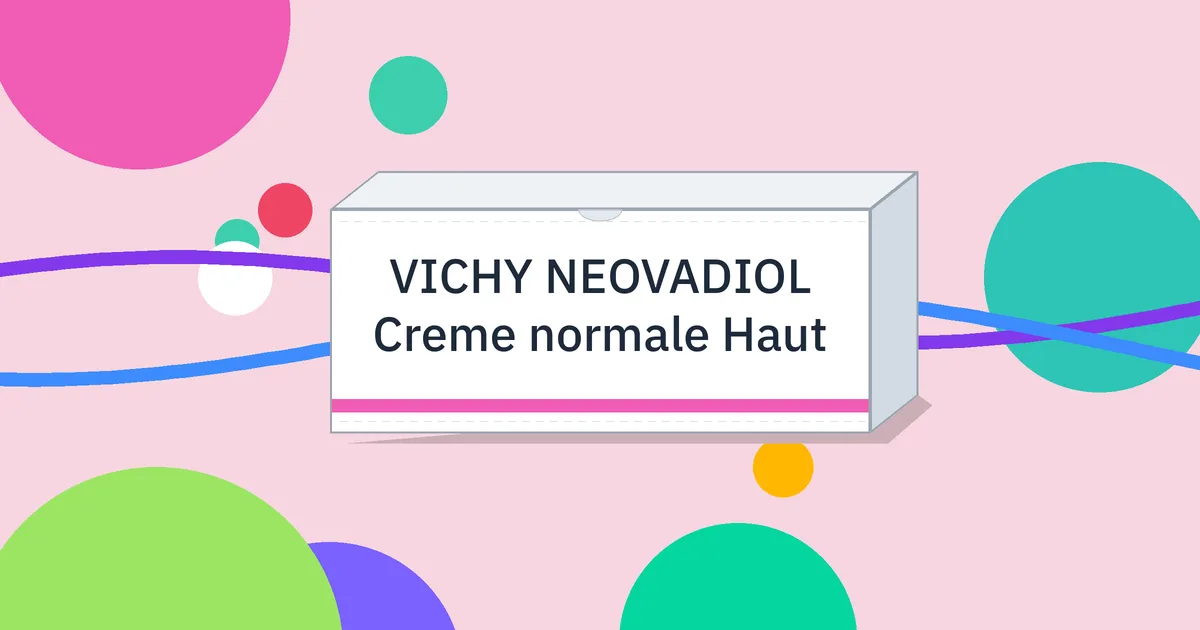 Symbolbild: Packung mit der Aufschrift VICHY NEOVADIOL Creme normale Haut (PZN 11290538) – Verfügbarkeit und Bezug in Apotheken in Frankfurt am Main