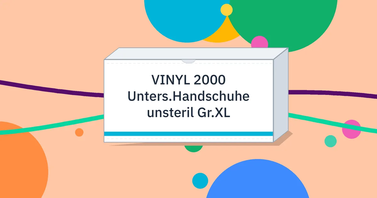 Symbolbild: Packung mit der Aufschrift VINYL 2000 Unters.Handschuhe unsteril Gr.XL (PZN 06177739) – Verfügbarkeit und Bezug in Apotheken in Frankfurt am Main