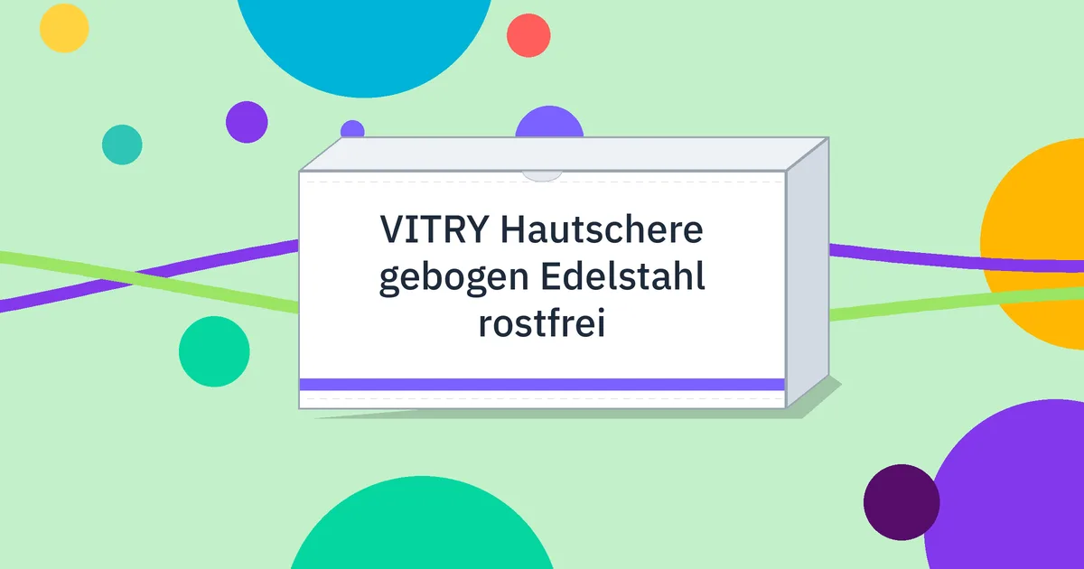 Symbolbild: Packung mit der Aufschrift VITRY Hautschere gebogen Edelstahl rostfrei (PZN 05044640) – Verfügbarkeit und Bezug in Apotheken in Frankfurt am Main