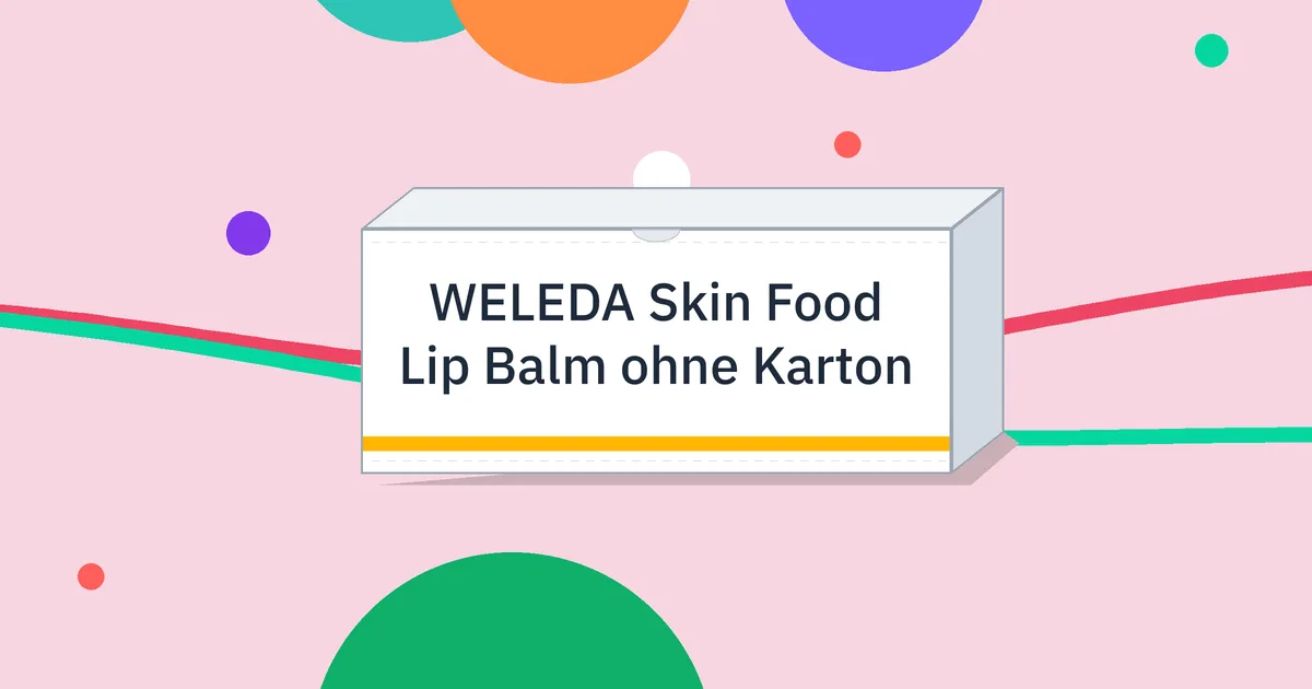 Symbolbild: Packung mit der Aufschrift WELEDA Skin Food Lip Balm ohne Karton (PZN 19733076) – Verfügbarkeit und Bezug in Apotheken in Frankfurt am Main