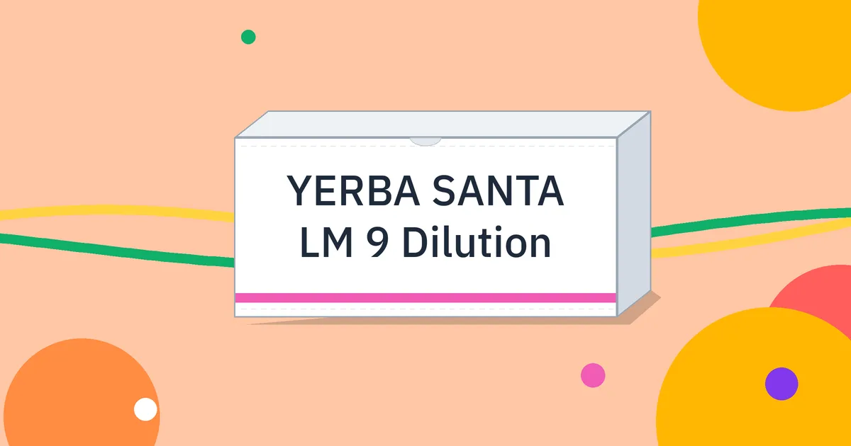 Symbolbild: Packung mit der Aufschrift YERBA SANTA LM 9 Dilution (PZN 13285010) – Verfügbarkeit und Bezug in Apotheken in Frankfurt am Main