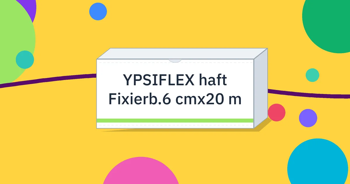 Symbolbild: Packung mit der Aufschrift YPSIFLEX haft Fixierb.6 cmx20 m (PZN 12604938) – Verfügbarkeit und Bezug in Apotheken in Frankfurt am Main