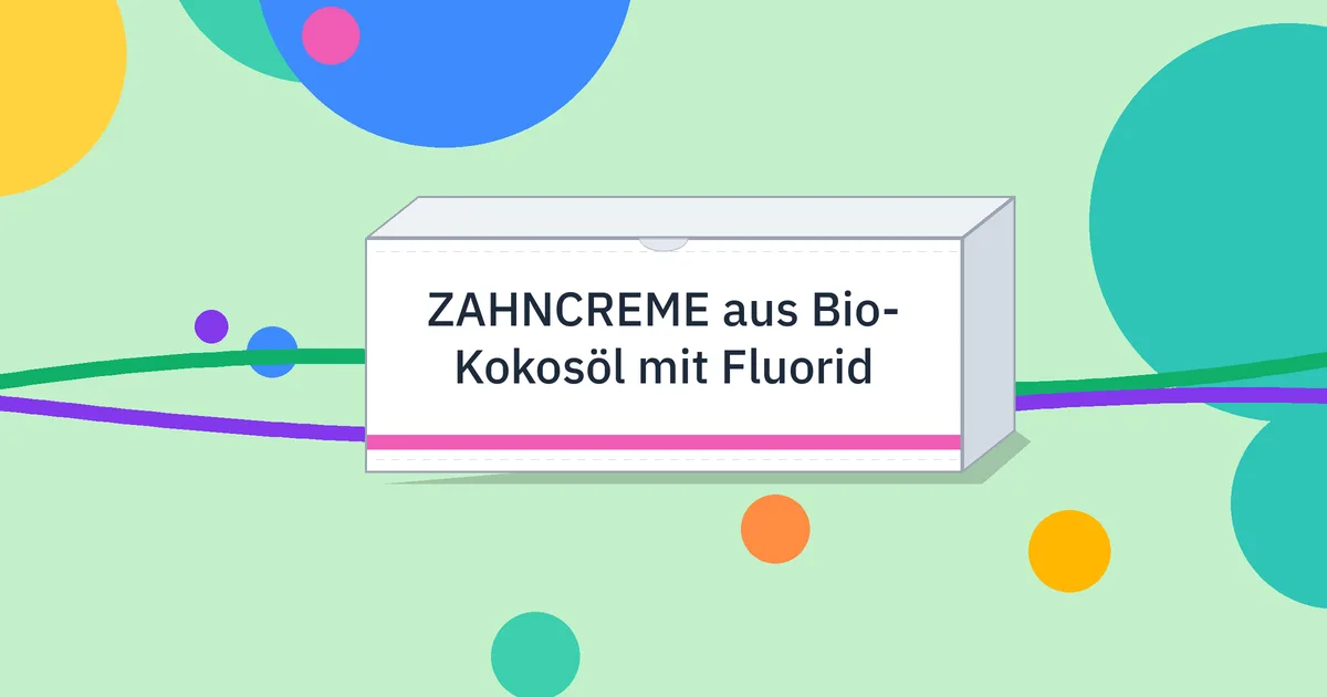 Symbolbild: Packung mit der Aufschrift ZAHNCREME aus Bio-Kokosöl mit Fluorid (PZN 16829918) – Verfügbarkeit und Bezug in Apotheken in Frankfurt am Main