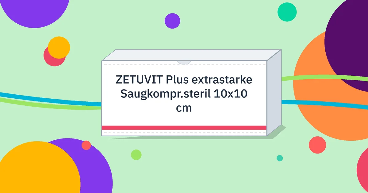 Symbolbild: Packung mit der Aufschrift ZETUVIT Plus extrastarke Saugkompr.steril 10x10 cm (PZN 19741064) – Verfügbarkeit und Bezug in Apotheken in Frankfurt am Main