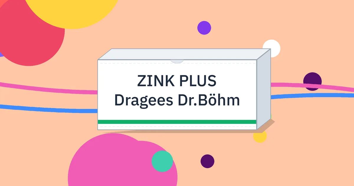 Symbolbild: Packung mit der Aufschrift ZINK PLUS Dragees Dr.Böhm (PZN 04037678) – Verfügbarkeit und Bezug in Apotheken in Frankfurt am Main