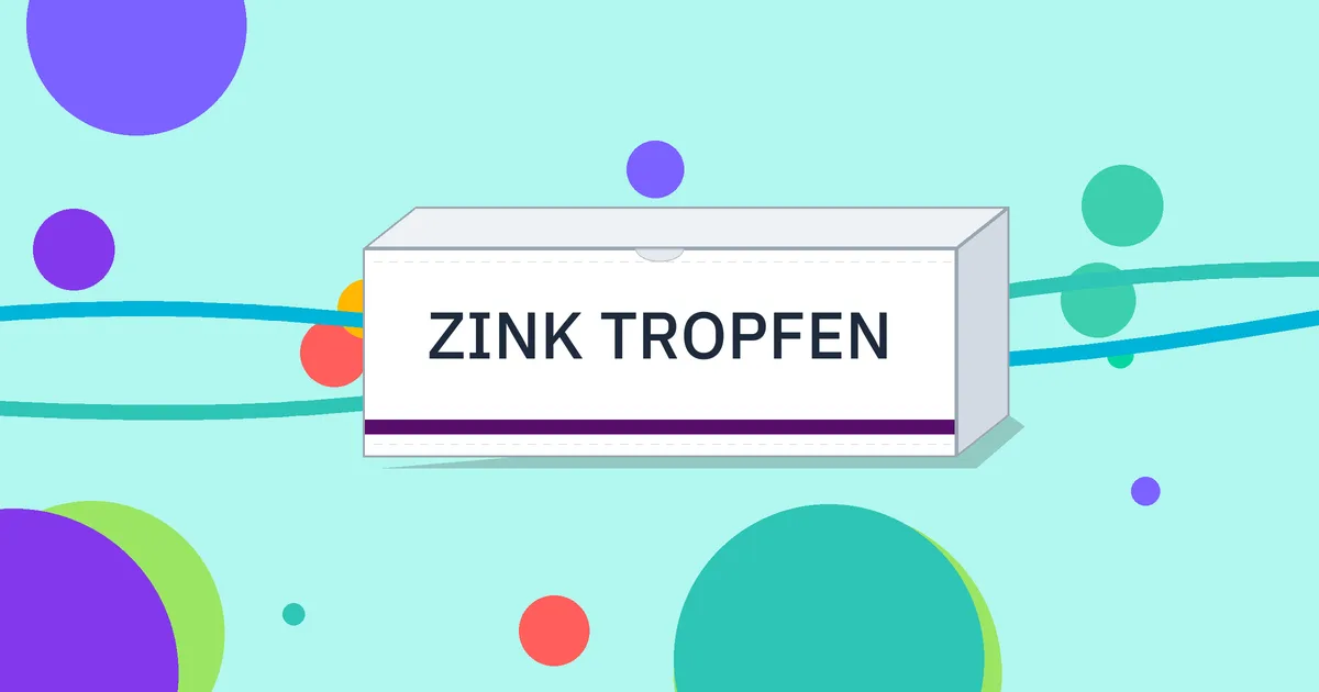 Symbolbild: Packung mit der Aufschrift ZINK TROPFEN (PZN 17568532) – Verfügbarkeit und Bezug in Apotheken in Frankfurt am Main