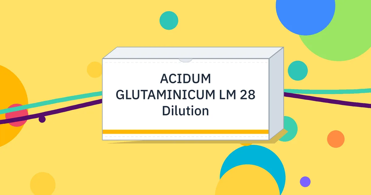 Symbolbild: Packung mit der Aufschrift ACIDUM GLUTAMINICUM LM 28 Dilution (PZN 13276815) – Verfügbarkeit und Bezug in Apotheken in Frankfurt am Main