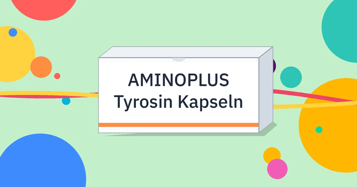 Symbolbild: Packung mit der Aufschrift AMINOPLUS Tyrosin Kapseln (PZN 06325223) – Verfügbarkeit und Bezug in Apotheken in Frankfurt am Main