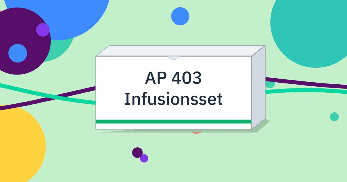 Symbolbild: Packung mit der Aufschrift AP 403 Infusionsset (PZN 14337625) – Verfügbarkeit und Bezug in Apotheken in Frankfurt am Main