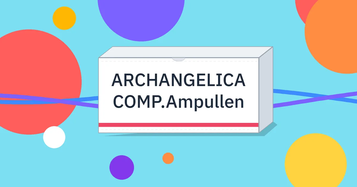 Symbolbild: Packung mit der Aufschrift ARCHANGELICA COMP.Ampullen (PZN 01750631) – Verfügbarkeit und Bezug in Apotheken in Frankfurt am Main