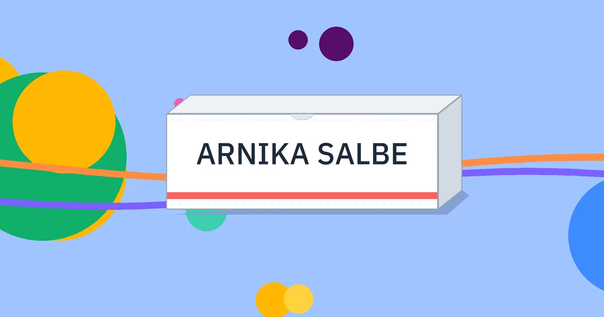 Symbolbild: Packung mit der Aufschrift ARNIKA SALBE (PZN 11518243) – Verfügbarkeit und Bezug in Apotheken in Frankfurt am Main