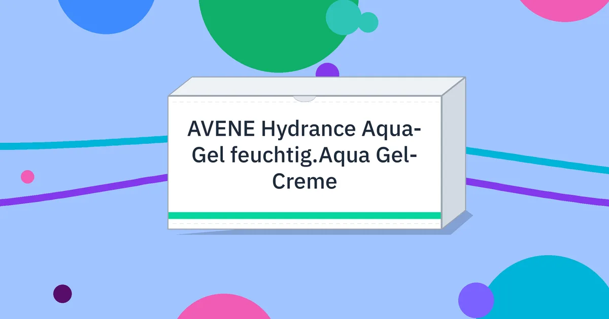 Symbolbild: Packung mit der Aufschrift AVENE Hydrance Aqua-Gel feuchtig.Aqua Gel-Creme (PZN 14371125) – Verfügbarkeit und Bezug in Apotheken in Frankfurt am Main