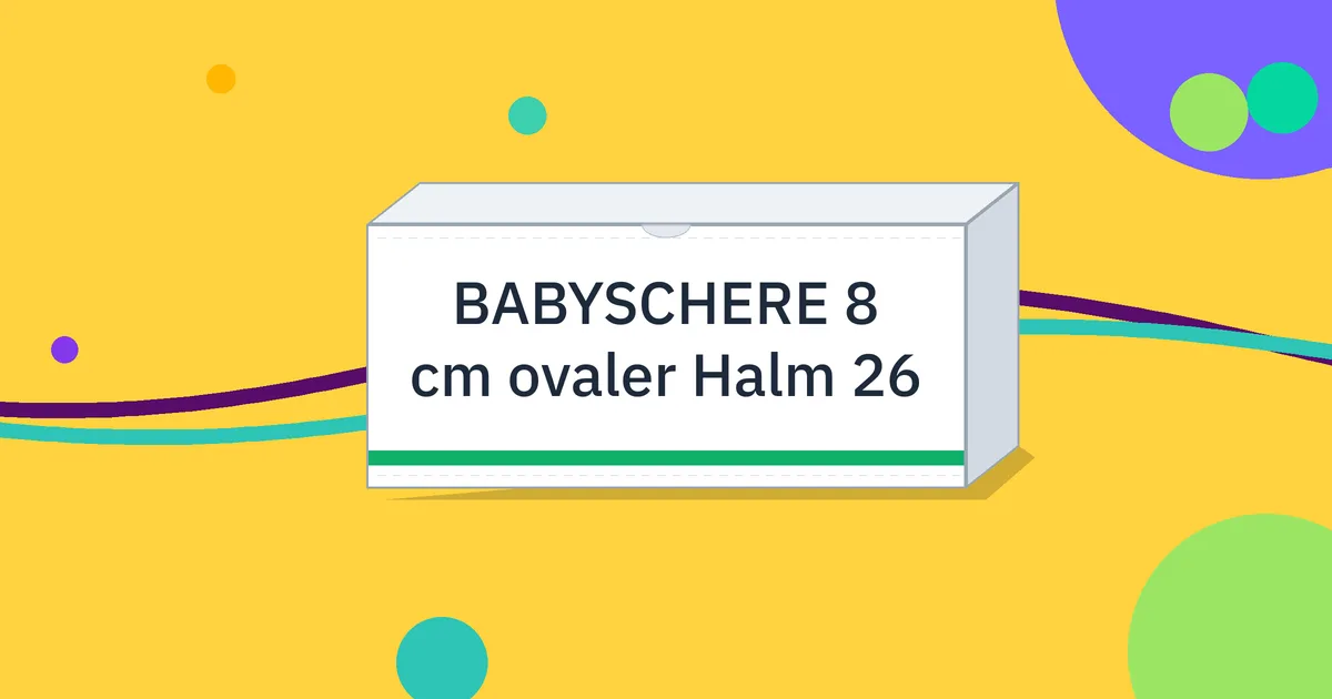 Symbolbild: Packung mit der Aufschrift BABYSCHERE 8 cm ovaler Halm 26 (PZN 19283383) – Verfügbarkeit und Bezug in Apotheken in Frankfurt am Main