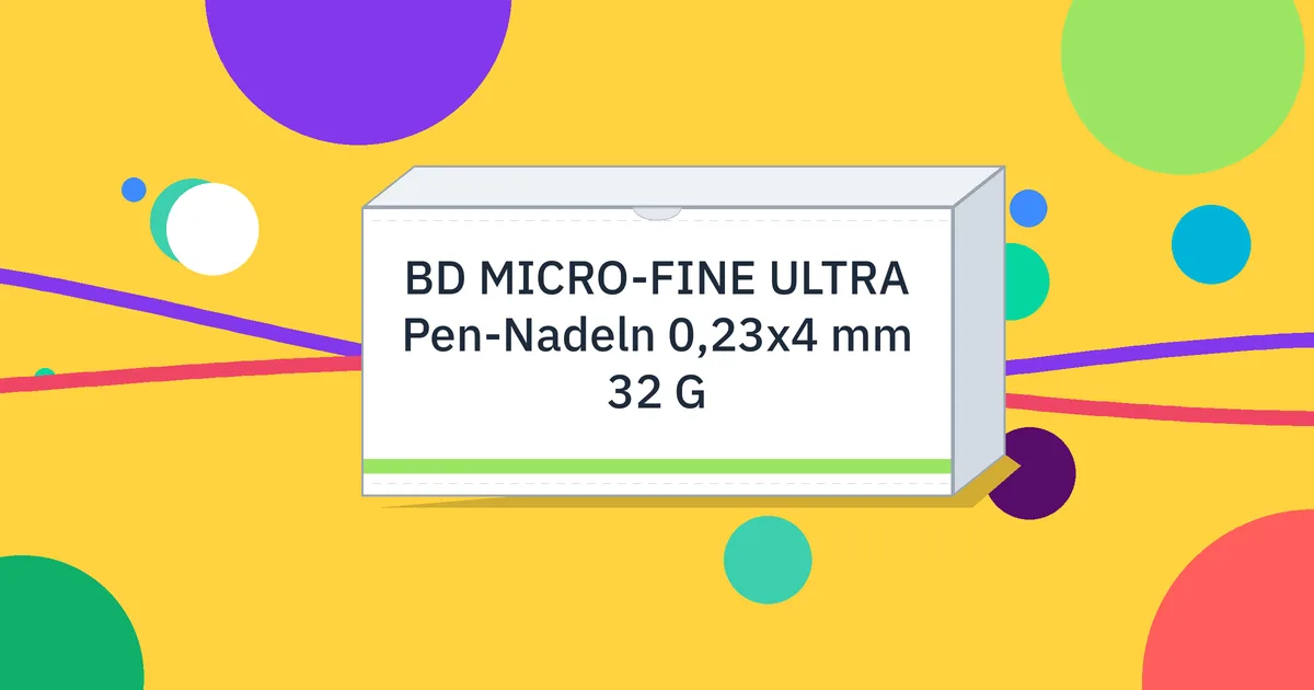 Symbolbild: Packung mit der Aufschrift BD MICRO-FINE ULTRA Pen-Nadeln 0,23x4 mm 32 G (PZN 18066850) – Verfügbarkeit und Bezug in Apotheken in Frankfurt am Main