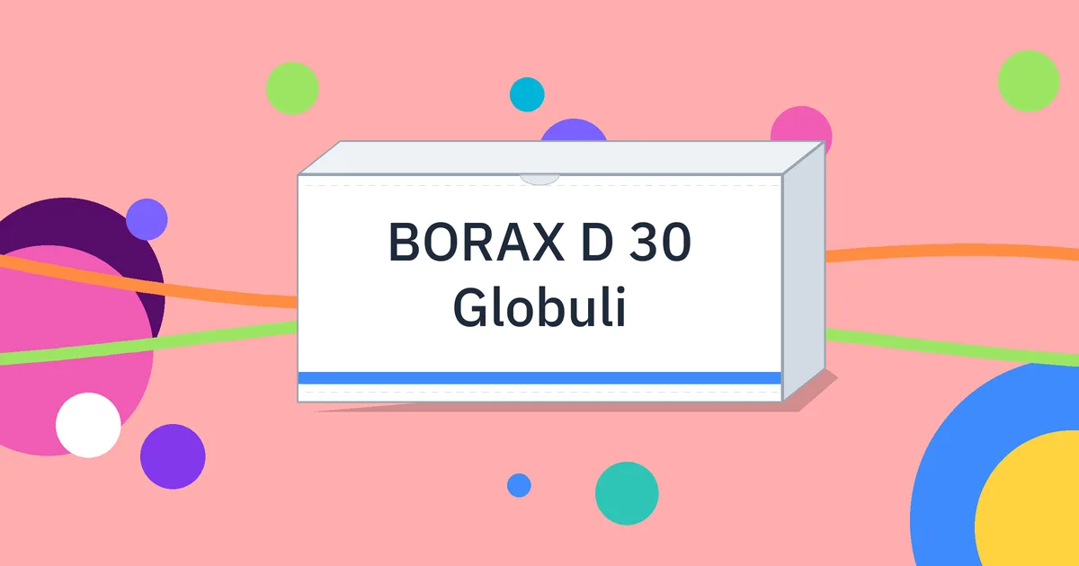 Symbolbild: Packung mit der Aufschrift BORAX D 30 Globuli (PZN 04207608) – Verfügbarkeit und Bezug in Apotheken in Frankfurt am Main