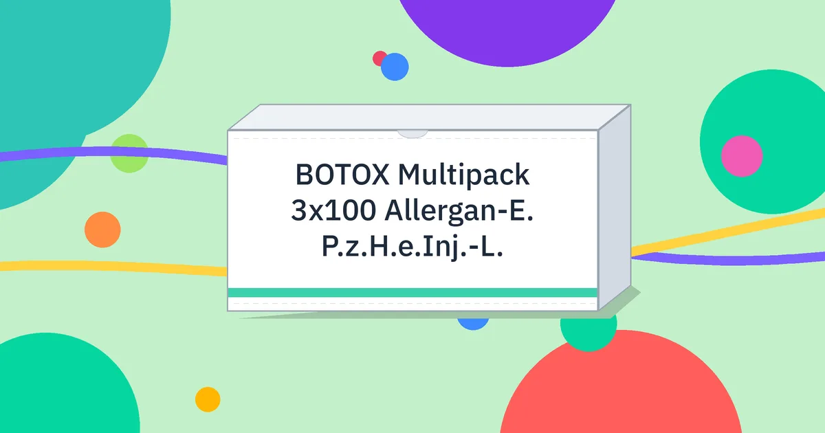 Symbolbild: Packung mit der Aufschrift BOTOX Multipack 3x100 Allergan-E. P.z.H.e.Inj.-L. (PZN 12668513) – Verfügbarkeit und Bezug in Apotheken in Frankfurt am Main