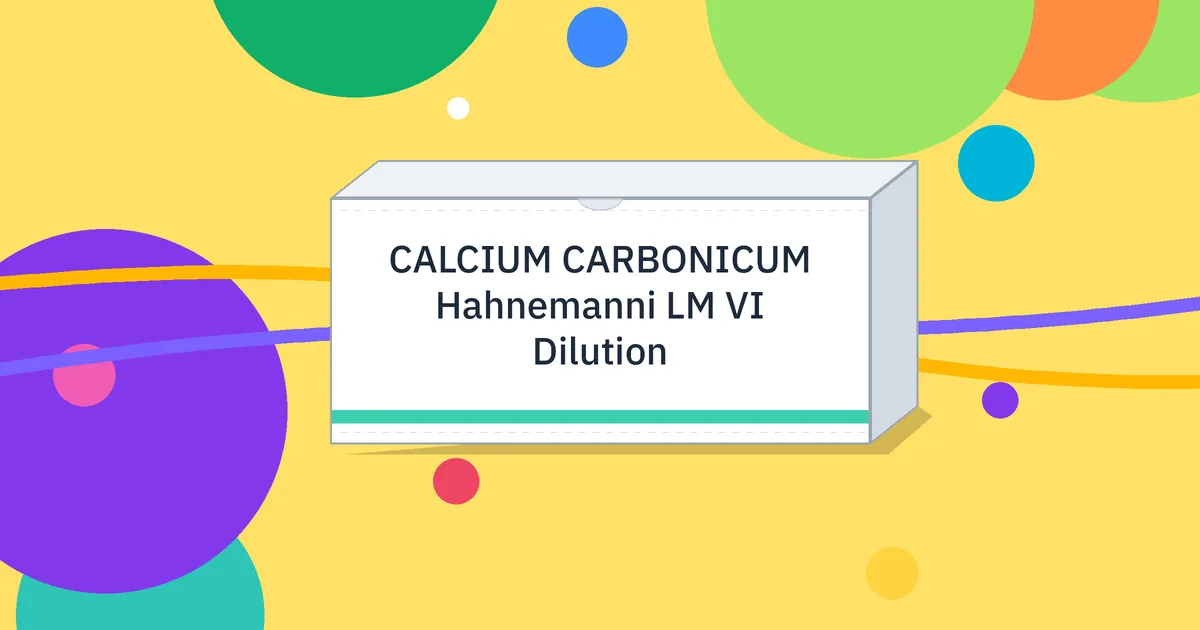 Symbolbild: Packung mit der Aufschrift CALCIUM CARBONICUM Hahnemanni LM VI Dilution (PZN 02667926) – Verfügbarkeit und Bezug in Apotheken in Frankfurt am Main