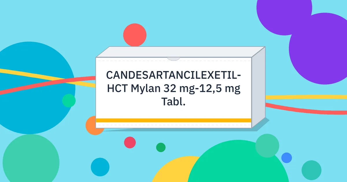 Symbolbild: Packung mit der Aufschrift CANDESARTANCILEXETIL-HCT Mylan 32 mg-12,5 mg Tabl. (PZN 10787509) – Verfügbarkeit und Bezug in Apotheken in Frankfurt am Main