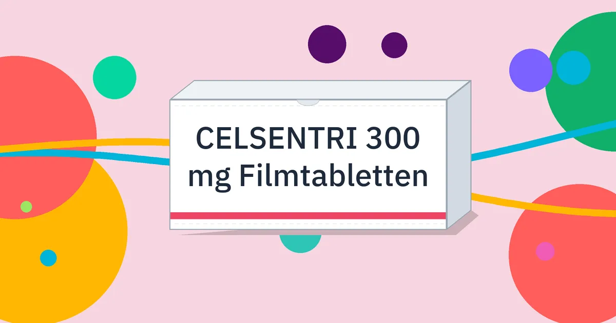 Symbolbild: Packung mit der Aufschrift CELSENTRI 300 mg Filmtabletten (PZN 03678599) – Verfügbarkeit und Bezug in Apotheken in Frankfurt am Main