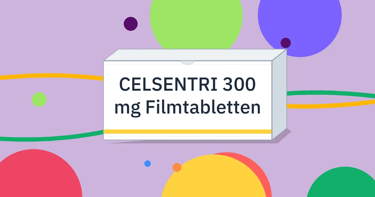 Symbolbild: Packung mit der Aufschrift CELSENTRI 300 mg Filmtabletten (PZN 04944235) – Verfügbarkeit und Bezug in Apotheken in Frankfurt am Main