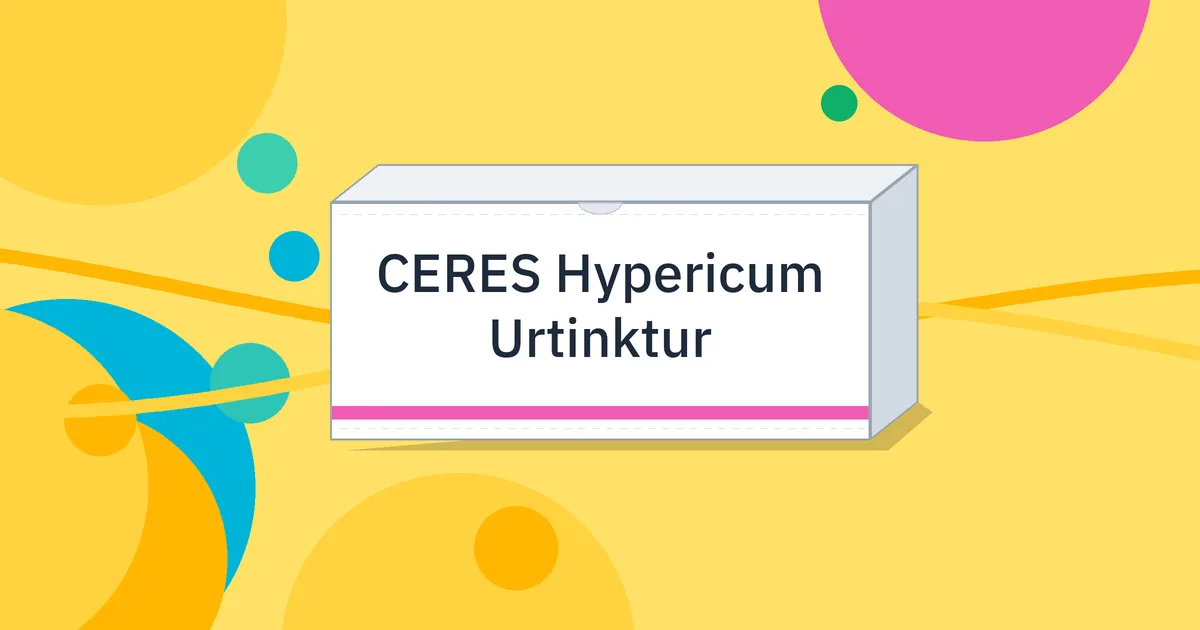Symbolbild: Packung mit der Aufschrift CERES Hypericum Urtinktur (PZN 00179068) – Verfügbarkeit und Bezug in Apotheken in Frankfurt am Main