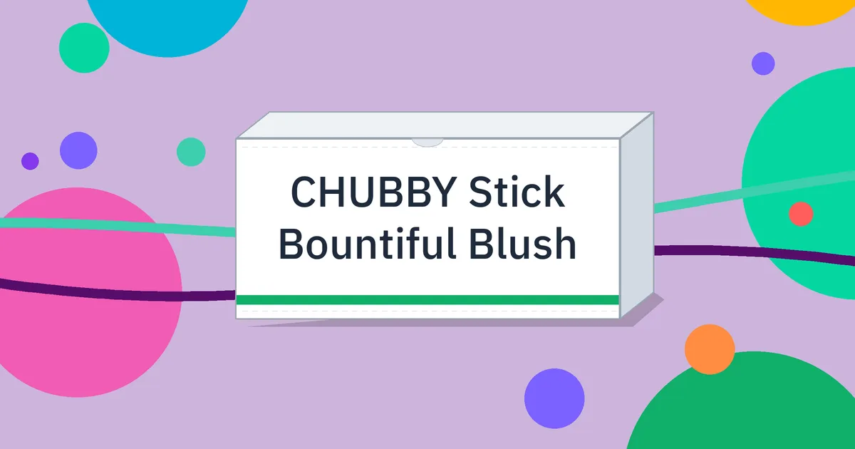 Symbolbild: Packung mit der Aufschrift CHUBBY Stick Bountiful Blush (PZN 18895983) – Verfügbarkeit und Bezug in Apotheken in Frankfurt am Main