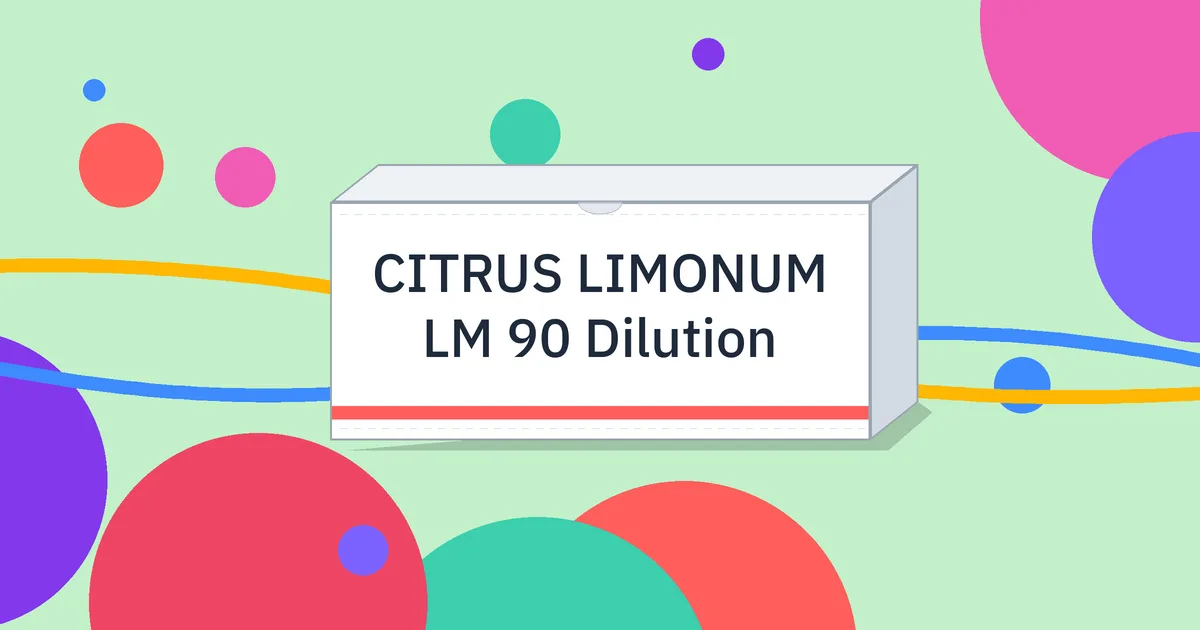 Symbolbild: Packung mit der Aufschrift CITRUS LIMONUM LM 90 Dilution (PZN 13447180) – Verfügbarkeit und Bezug in Apotheken in Frankfurt am Main