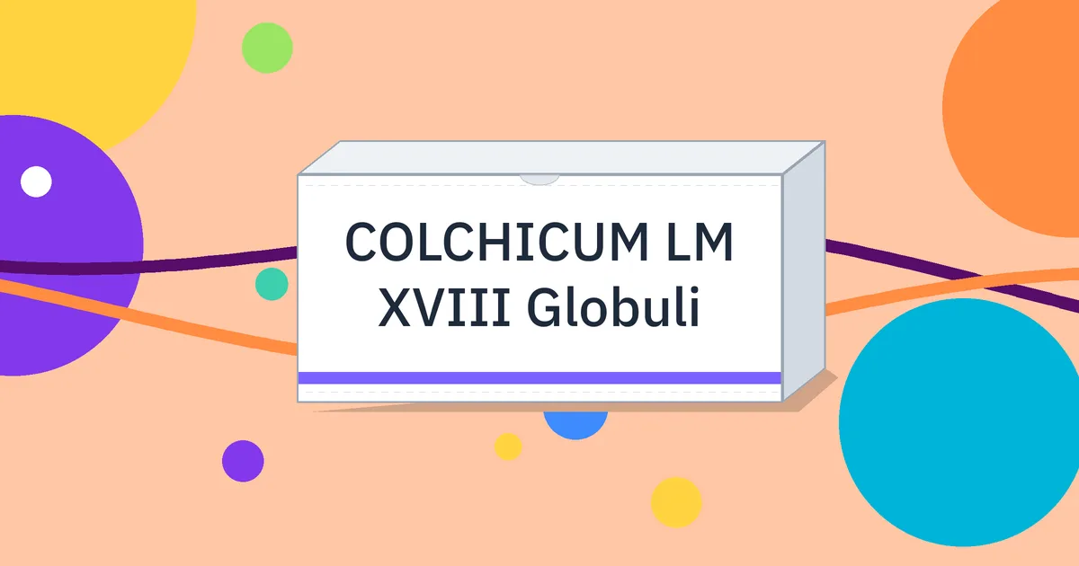 Symbolbild: Packung mit der Aufschrift COLCHICUM LM XVIII Globuli (PZN 04503548) – Verfügbarkeit und Bezug in Apotheken in Frankfurt am Main