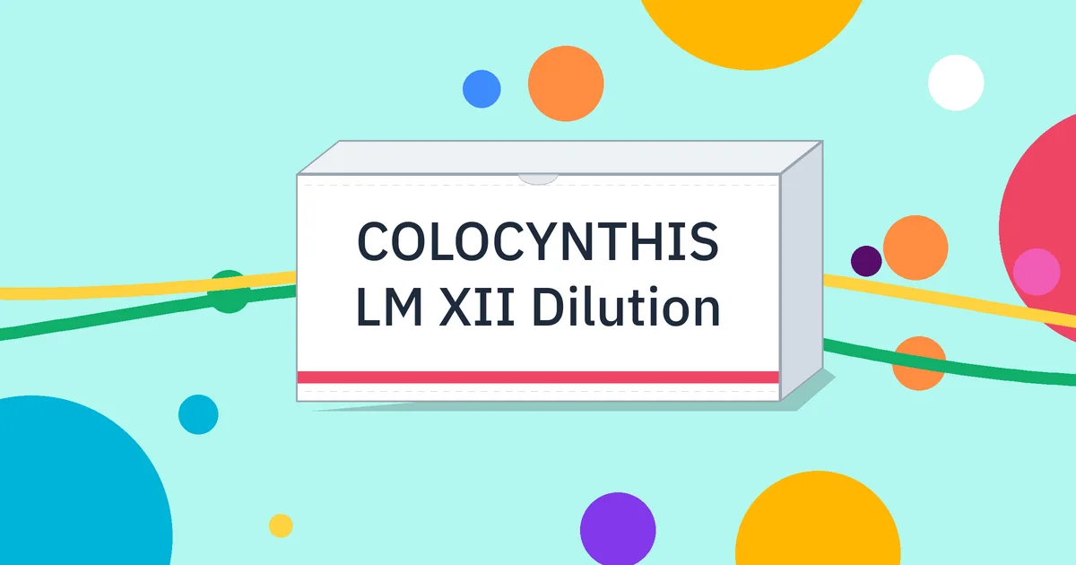 Symbolbild: Packung mit der Aufschrift COLOCYNTHIS LM XII Dilution (PZN 02674375) – Verfügbarkeit und Bezug in Apotheken in Frankfurt am Main