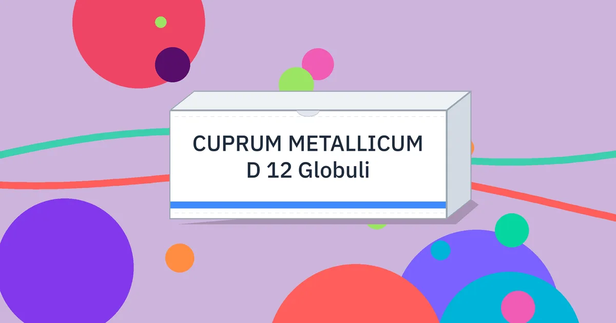Symbolbild: Packung mit der Aufschrift CUPRUM METALLICUM D 12 Globuli (PZN 13718696) – Verfügbarkeit und Bezug in Apotheken in Frankfurt am Main