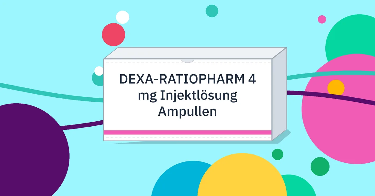 Symbolbild: Packung mit der Aufschrift DEXA-RATIOPHARM 4 mg Injektlösung Ampullen (PZN 09205169) – Verfügbarkeit und Bezug in Apotheken in Frankfurt am Main