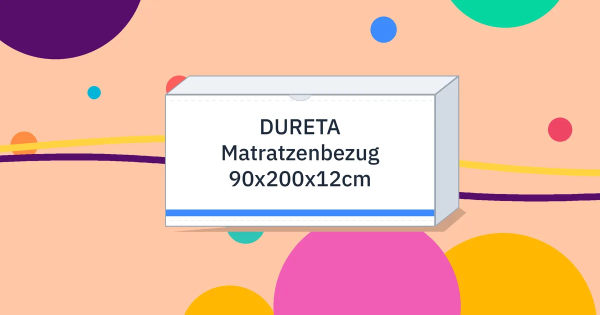 Symbolbild: Packung mit der Aufschrift DURETA Matratzenbezug 90x200x12cm (PZN 01855169) – Verfügbarkeit und Bezug in Apotheken in Frankfurt am Main